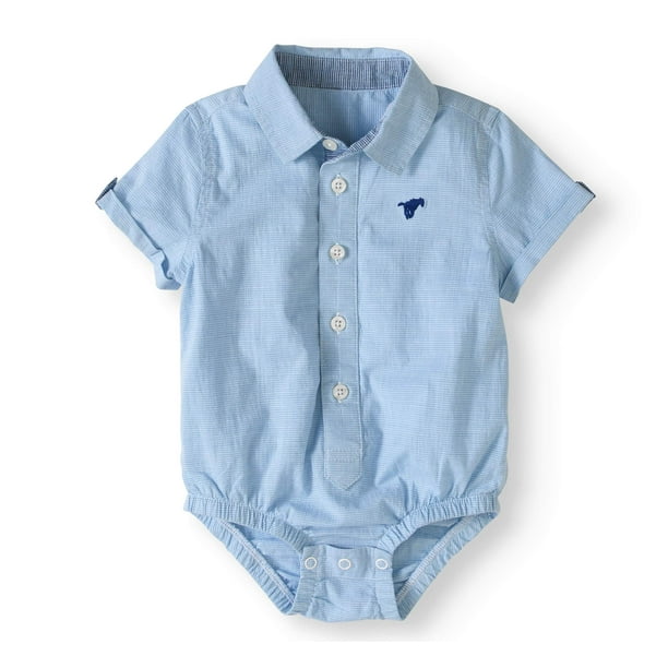 Wrangler Baby Boy Plaid Woven Bodysuit - Walmart.com