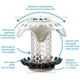 Sink Shroom Ultra Edition Bathroom Sink Hair Drain Catcher Stainless ...