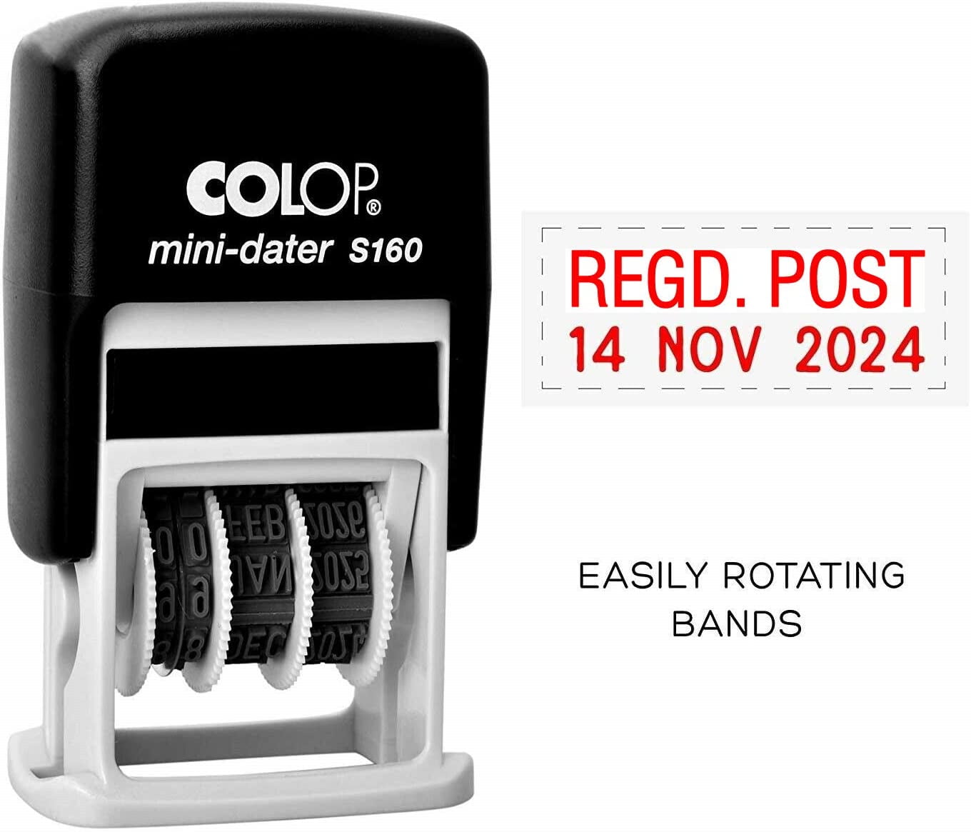 PrintValue Colop Mini Dater S160 REGD. Post with Date Self Inking ...