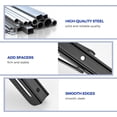 2Pack 8" Folding Shelf Brackets – Matte Black, Heavy Duty Collapsible ...