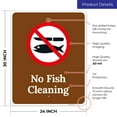 No Fish Cleaning Sign, 24x30 Inches, Rust Free .063 Aluminum, Fade ...