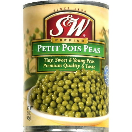S&w Petit Pois Peas, 15 Oz (pack Of 12) - Walmart.com