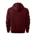 Bbyeadc Red Quarter Zip Hoodies For Men Vintage Plus Size Zip Up