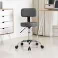 Naomi Home Mara Adjustable Height Drafting Stool with Wheels and ...