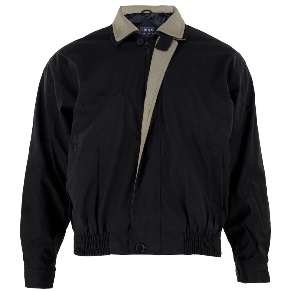 Jibani - Black Two-Tone Weather Proof Adult Windbreaker Jacket - Small ...