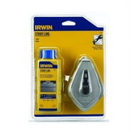 Irwin 1932883 STRAIT-LINE Speedline Reel & Blue Chalk Combo, 100' Line ...