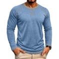 Ceisia Men's Color Block Raglan Long Sleeve Crew Neck T-Shirt Multi ...