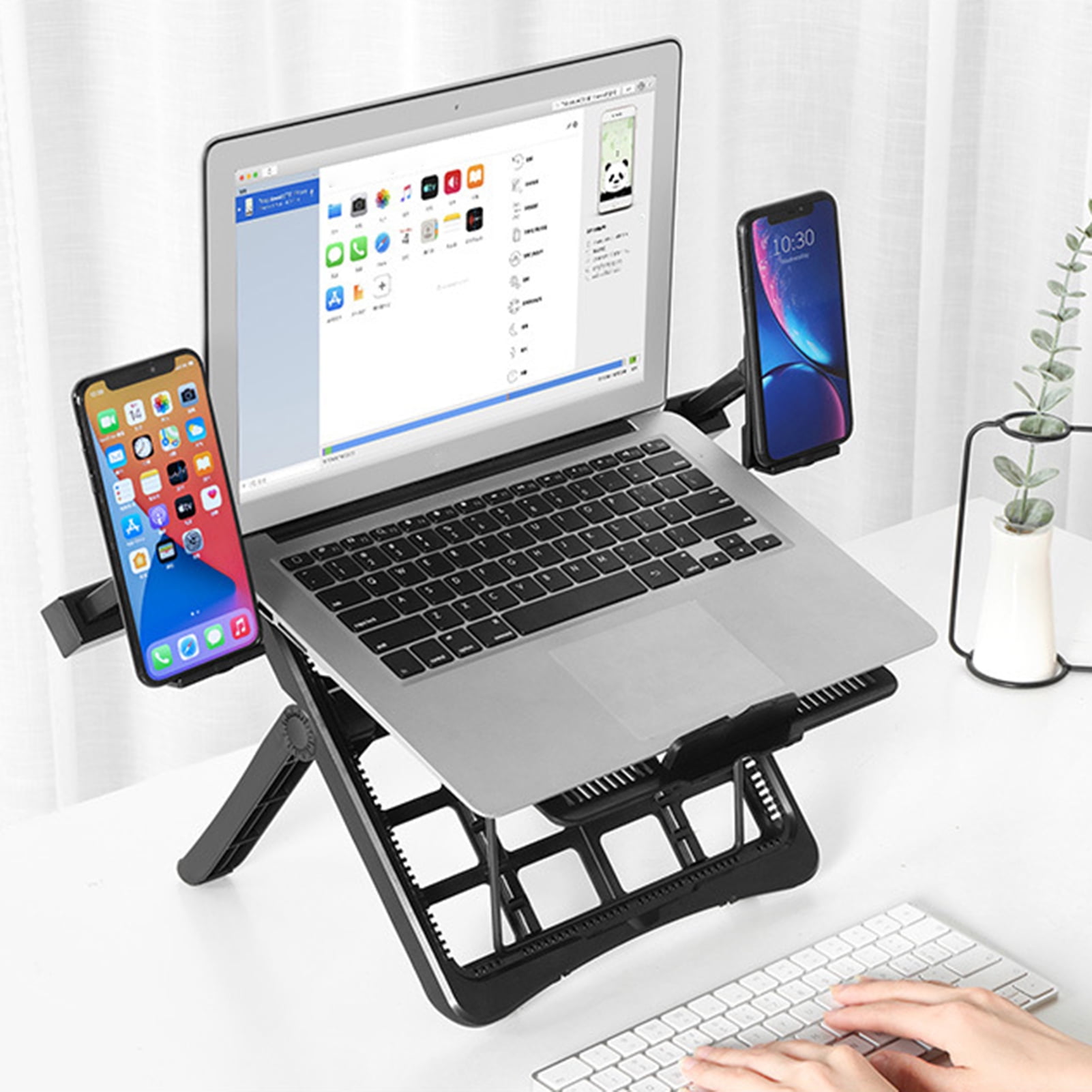 BetterZ Laptop Stand Load Bearing 25 Gears Adjustment Metal Multi-Angle ...