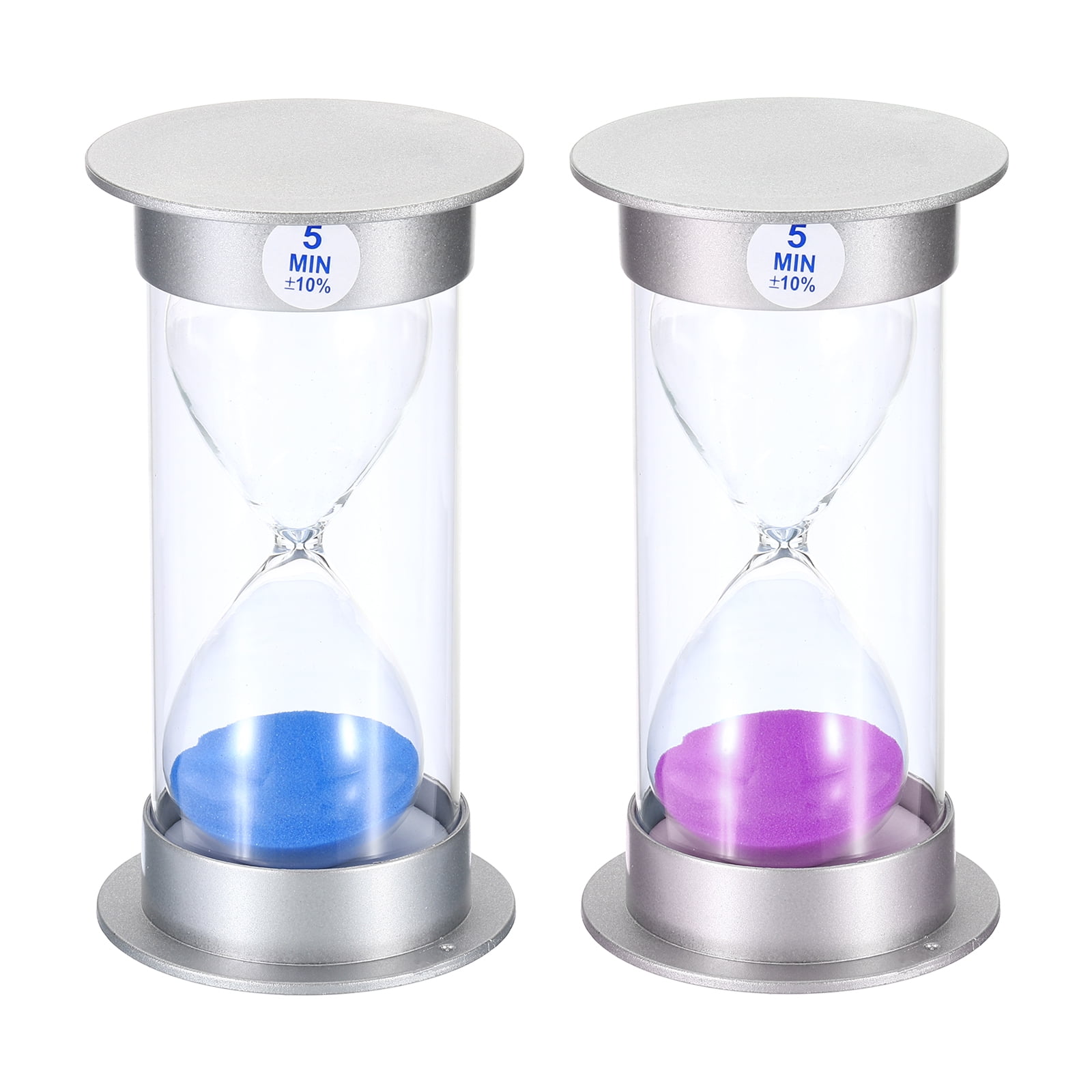 Uxcell 5 Minute Sand Timer, Sandy Clock, Count Down Sand Glass, Blue ...