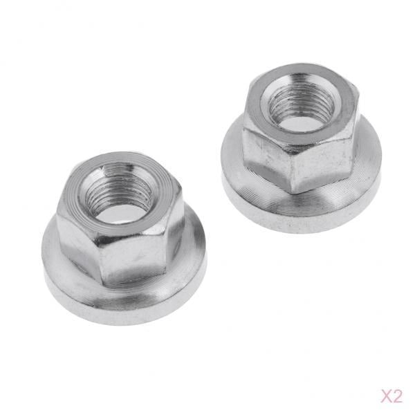 4 Pack Bike Rear Wheel Hub Large Flange Axle Nuts 3/8"""""""" Hardware ...