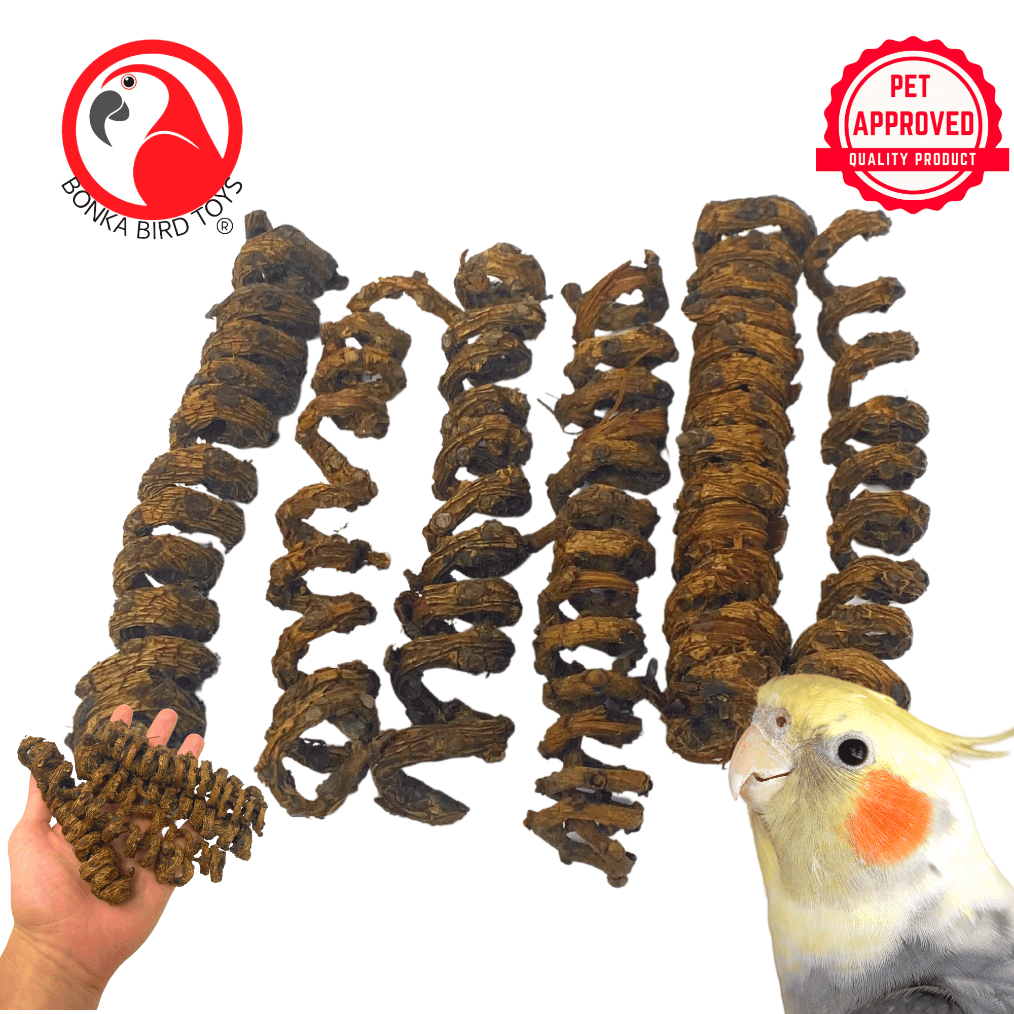 Bonka Bird Toys 2927 Pk6 Wine Palm Springs Foot Talon Craft Part Bird ...