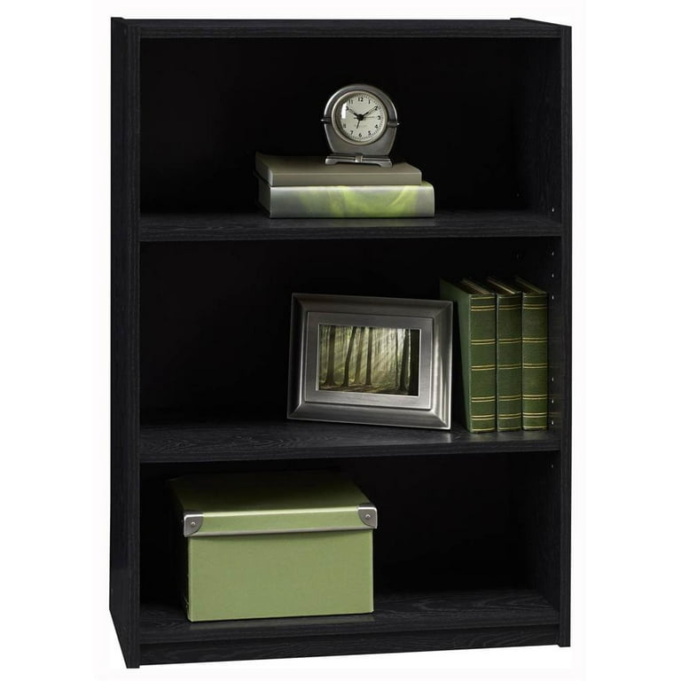 Mainstays 3-Shelf Bookcase With Adjustable Shelves, True, 60% OFF
