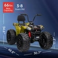 24V Kids ATV, Ride on Car 4WD Quad Electric Vehicle, 4x80W Powerful ...