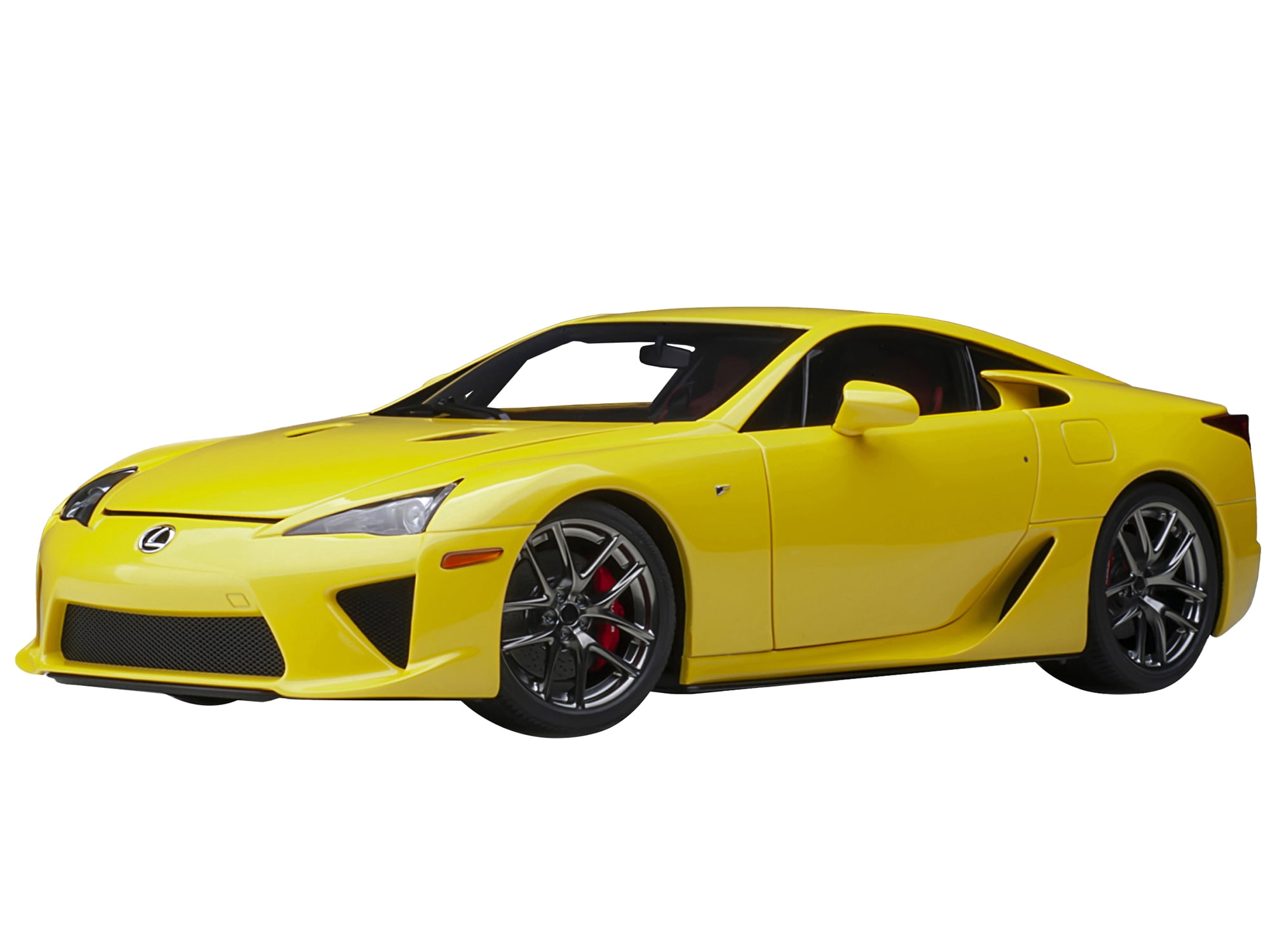Lexus LFA Pearl Yellow with Red and Black Interior 1/18 Model Car by ...