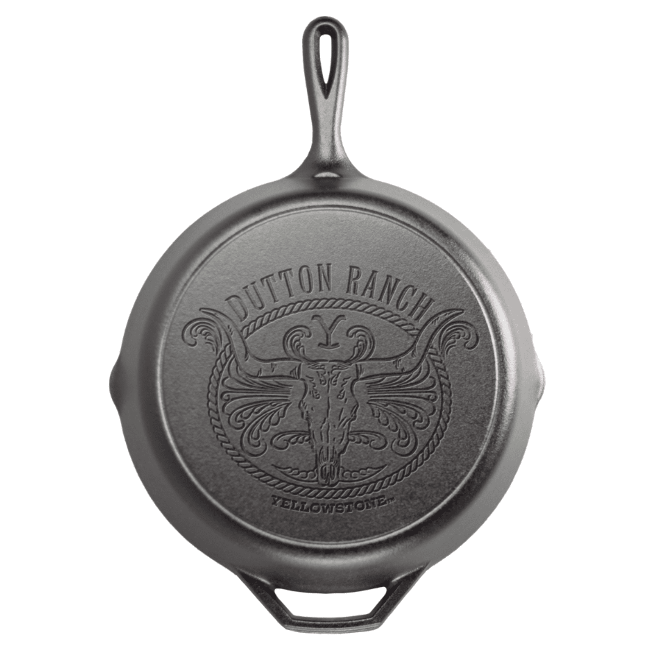 Yellowstone x Lodge Cast Iron Skillet, 12", Steer Skull - Walmart.com
