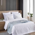 Blue Abstract Bed Runner Scarf, Marble Fluid Art Water Ripples King Bed ...