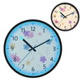 BZSMCE Voice Activated LED Night 12in Clock 12in Clock with Pink ...