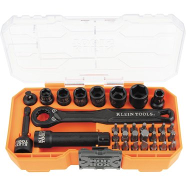 Klein Tools 65239 Flip Impact Socket Set, SAE and Metric, 13 Pc ...