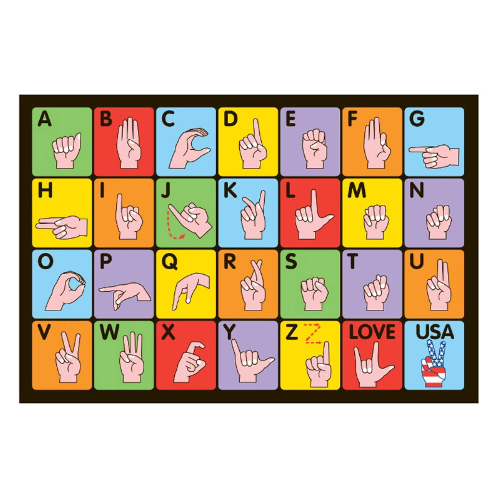 Fun Time Sign Language Rug Walmart Fun Time Sign Language Rug Walmart