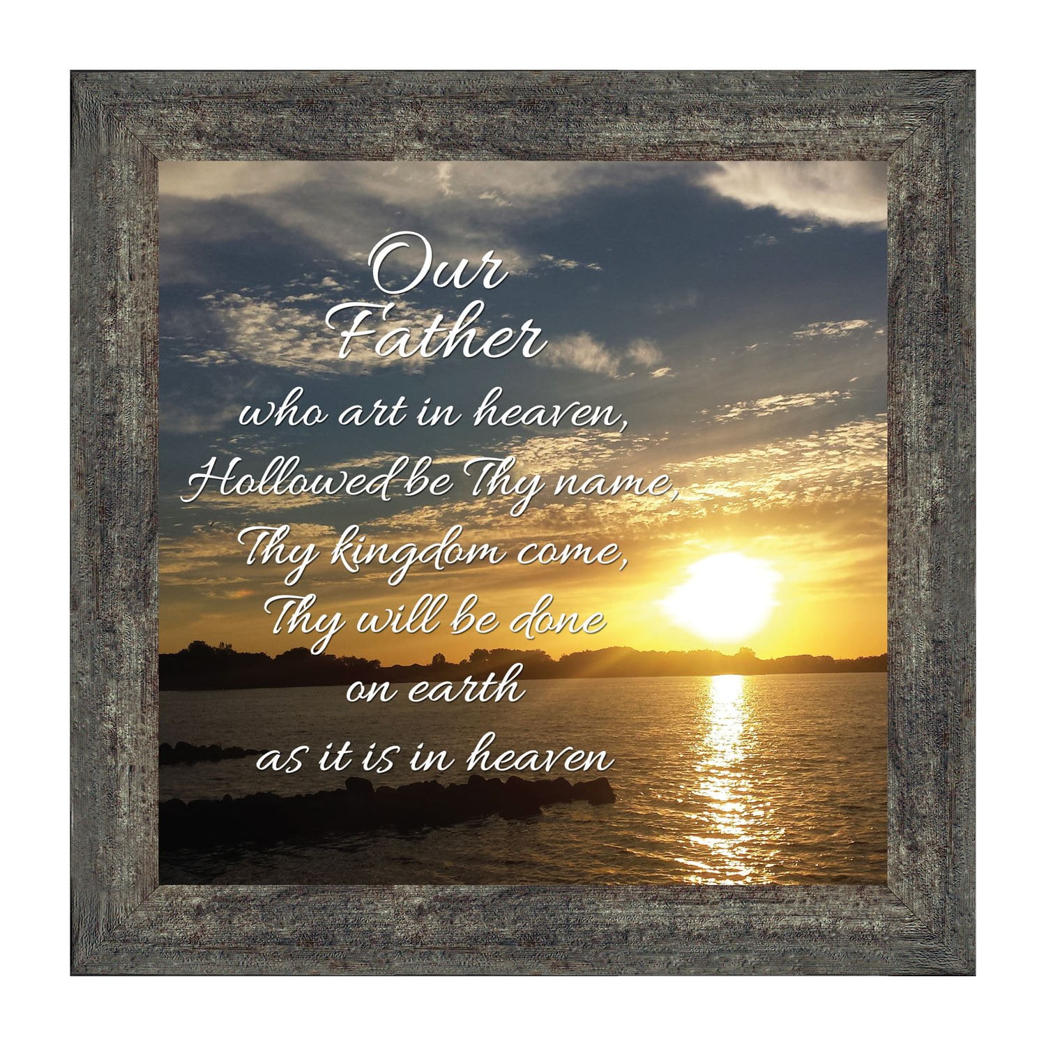 The Lord's Prayer, Our Father Prayer, Bible Verses Wall Decor, 10x10 ...