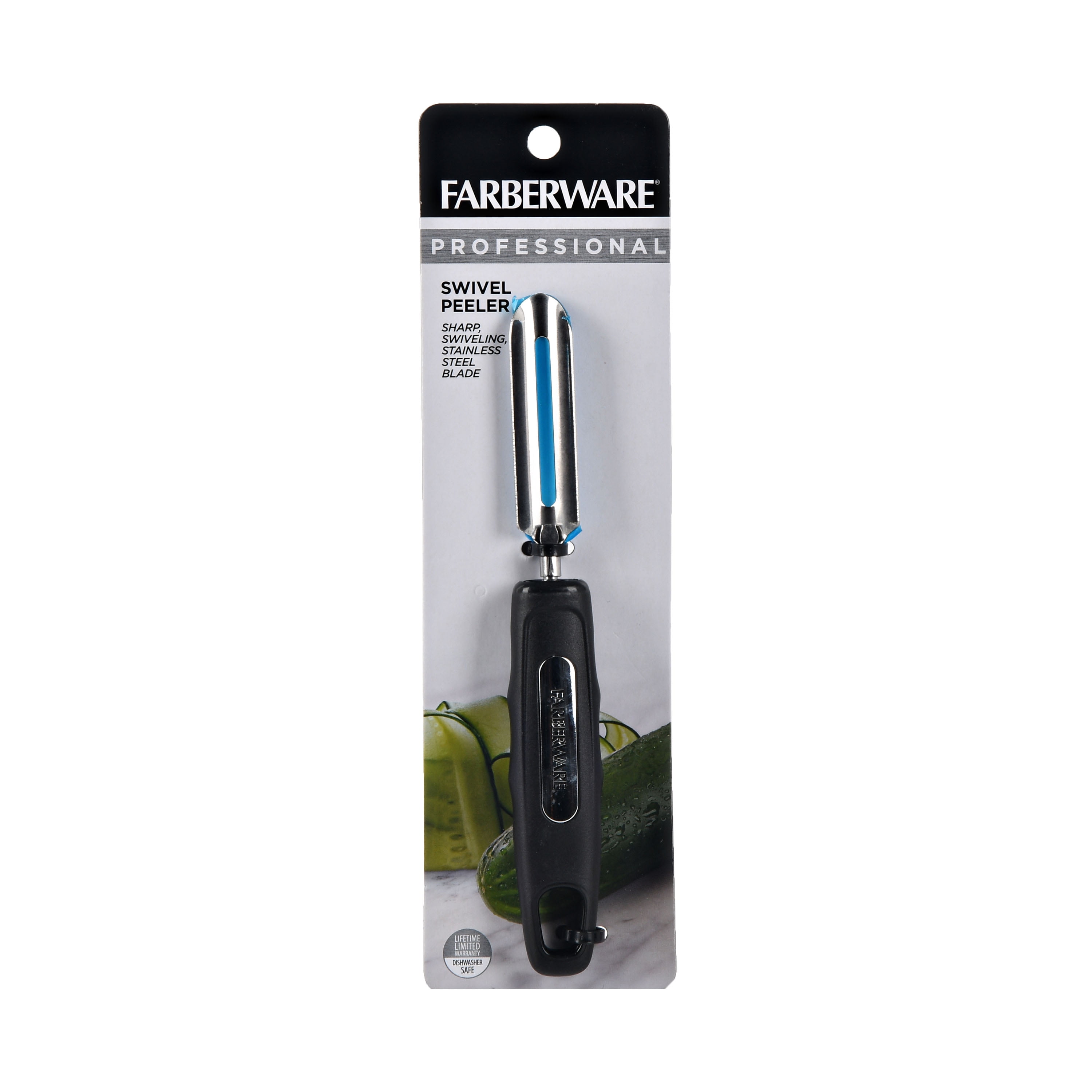 Farberware Professional Swivel Peeler Stainless Steel Blade in Black ...