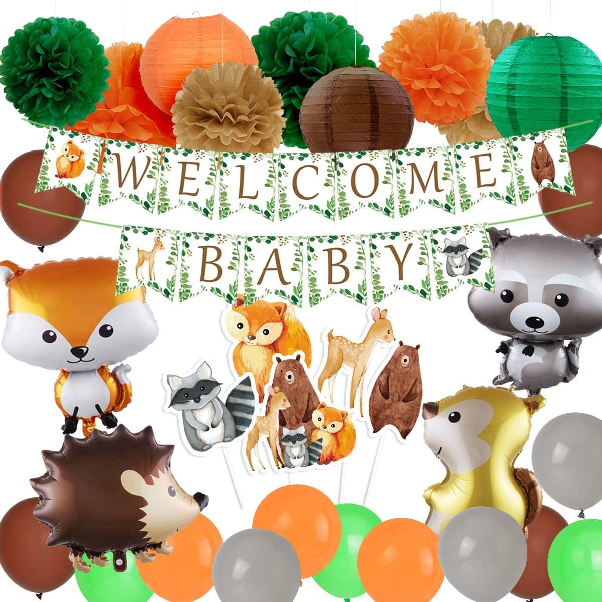 Forest Animal Themed Baby Shower Decorations | Shelly Lighting