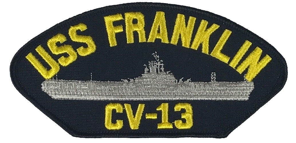 USS FRANKLIN CV-13 PATCH USN NAVY SHIP BIG BEN ESSEX CLASS AIRCRAFT ...