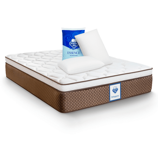 Colchón Queen Size Commander Spring Air + Almohadas | Walmart en línea
