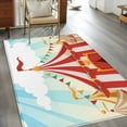 Area Rugs for Living Room 4x6 Ft, Cartoon House Non Slip Area Rugs for ...