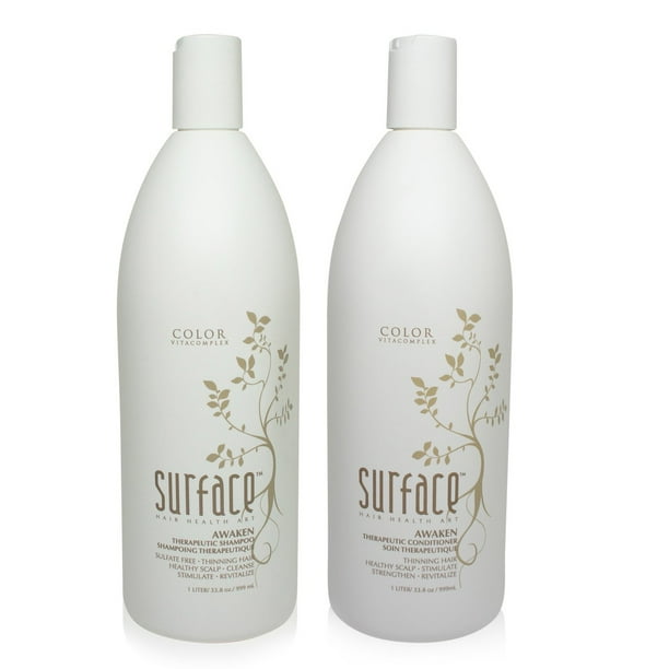 Surface Awaken Therapeutic Shampoo & Conditioner Duo - 1 Liter Bottles ...