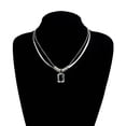 WINDLAND Modern Abstract Shape Drop Necklace Edgy Chic Design ...