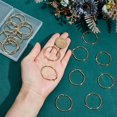 12 Pairs 201 Stainless Steel Hoop Earrings with 304 Stainless Steel ...