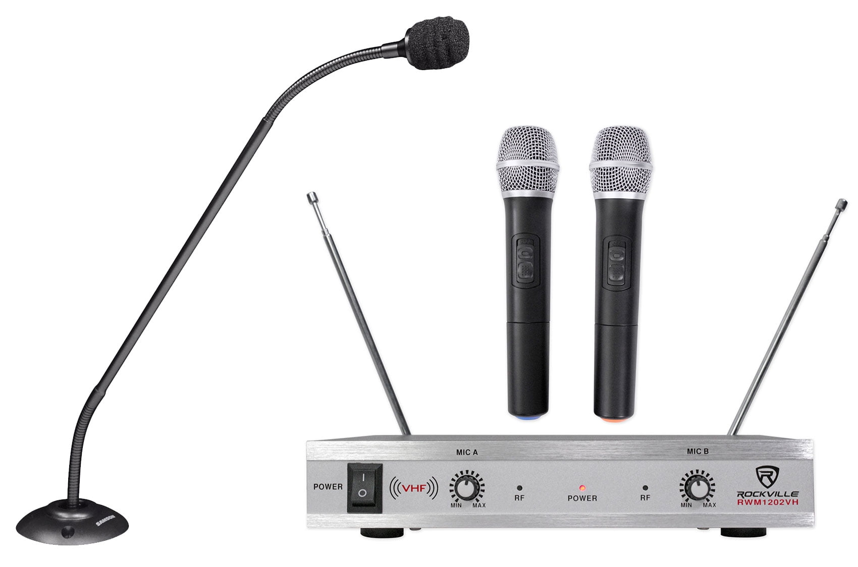 Samson CM20P 20" Podium Microphone Church Altar Mic+2) Handheld ...