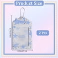 2Pcs Star Pattern PVC Plastic Photocard Holders Hanging Card Protector ...