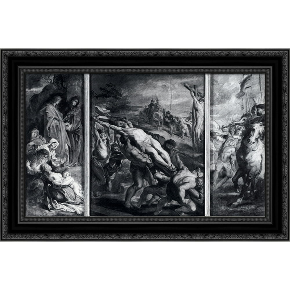 The Elevation Of The Cross 24x18 Black Ornate Wood Framed Canvas Art by Rubens, Peter Paul ...