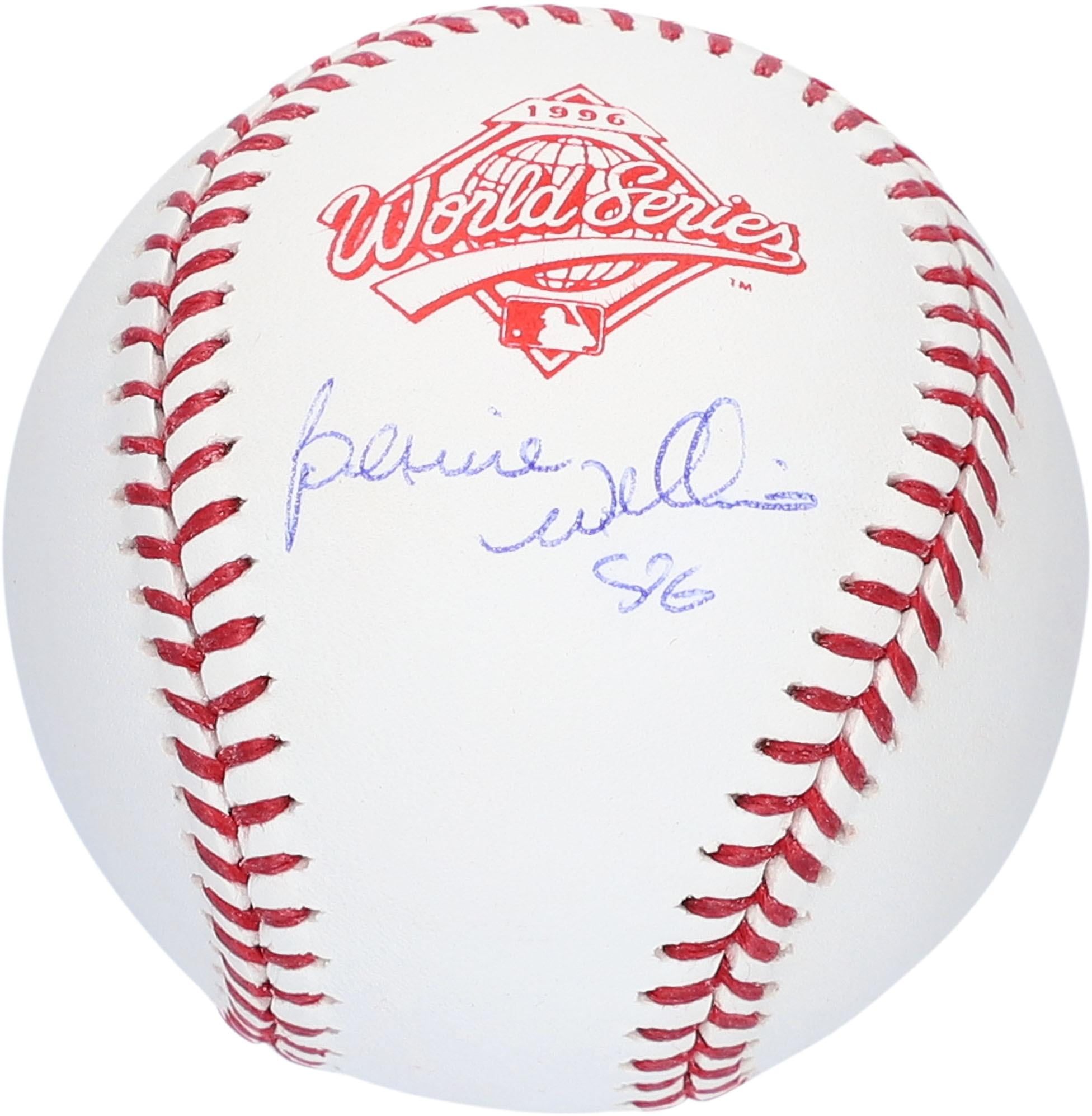 Buy Bernie Williams New York Yankees Autographed 1996 World Series Logo Baseball - Fanatics ...