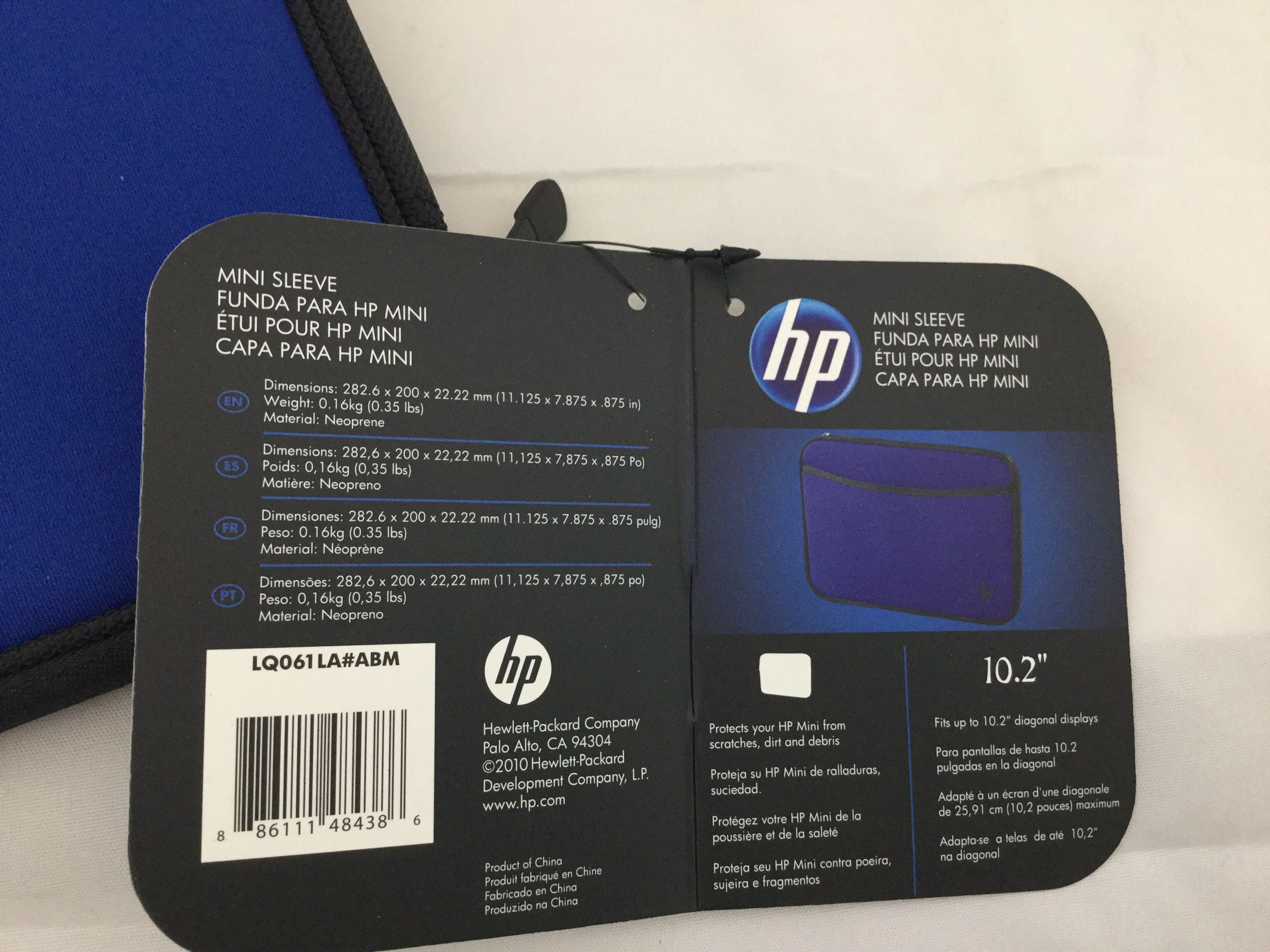 Hewlett Packard HP Mini Sleeve - Notebook Sleeve - 10.1 - Blue ...
