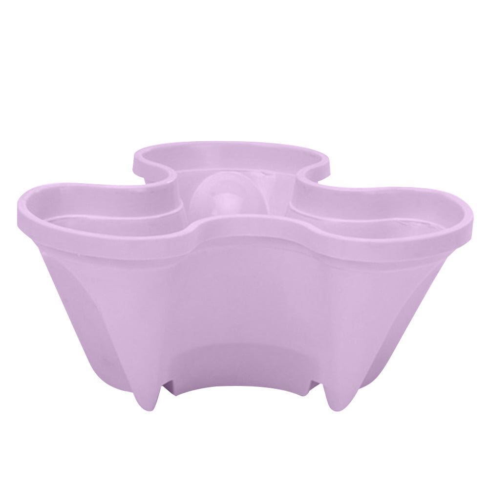 LYU Plastic Stackable Vertical Flower Plant Pot Holder Garden Planter ...