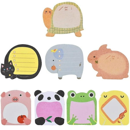 Cartoon Sticky Notes Self Sticky Notes Cute Animals Shaped Sticky Notes ...