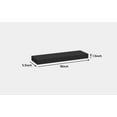 Mainstays Black 18" Wood Floating Shelf - Walmart.com