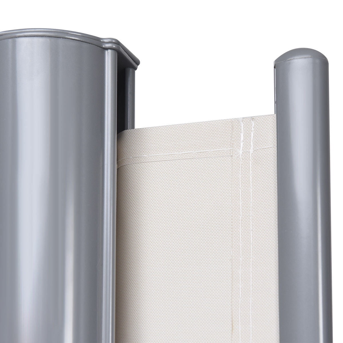 Gymax 237'' x 71'' H Patio Retractable Double Folding Side Awning ...