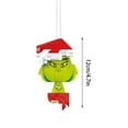 4 Pcs 2D Grinch Christmas Tree Ornaments Building Blocks,Acrylic Grinch ...