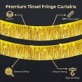 4 Pack Metallic Foil Fringe Tinsel Banner, Total 39 Feet Multi-Color ...