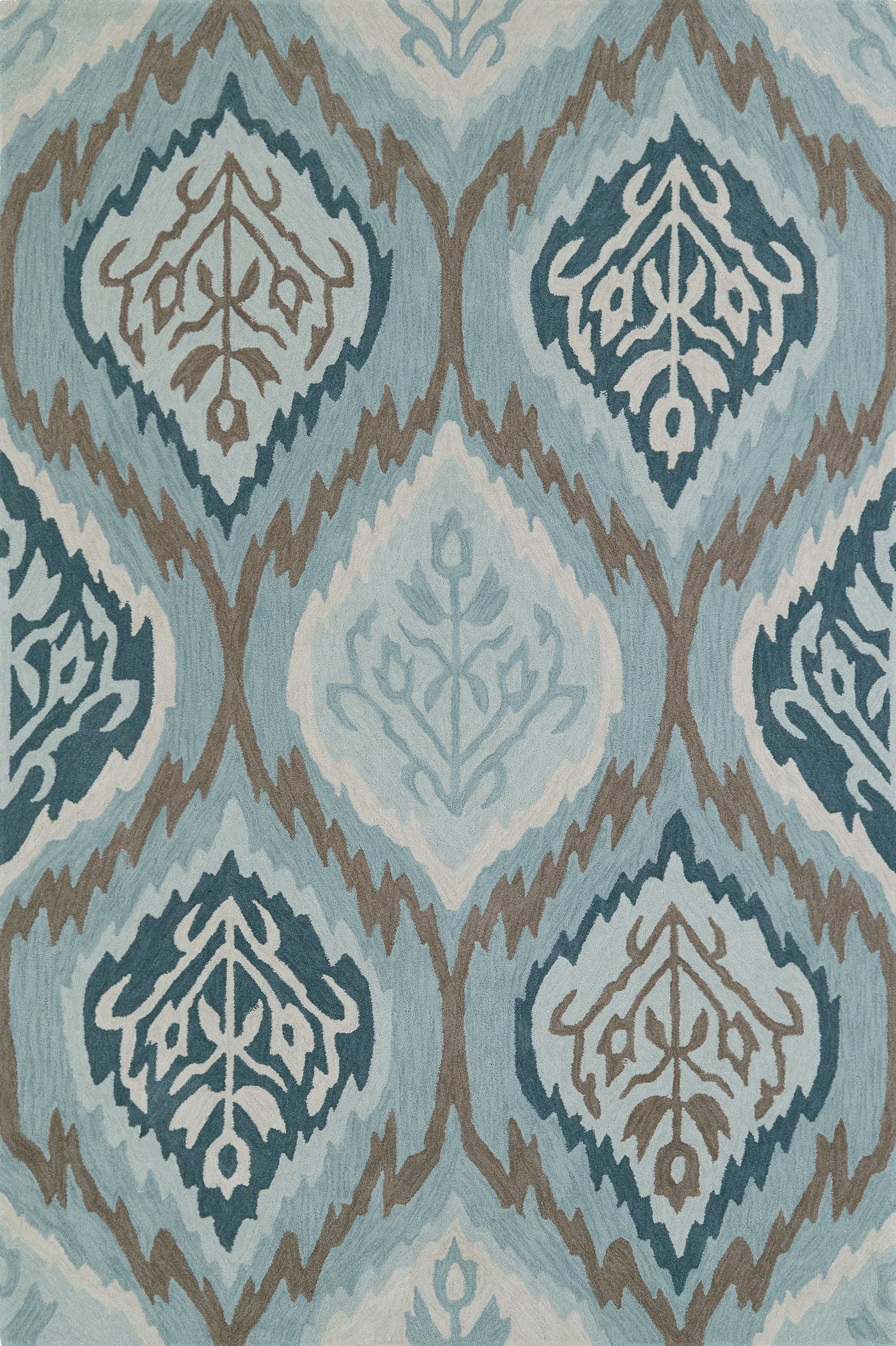 Addison Malia Classic Damask Blue Area Rug - Walmart.com