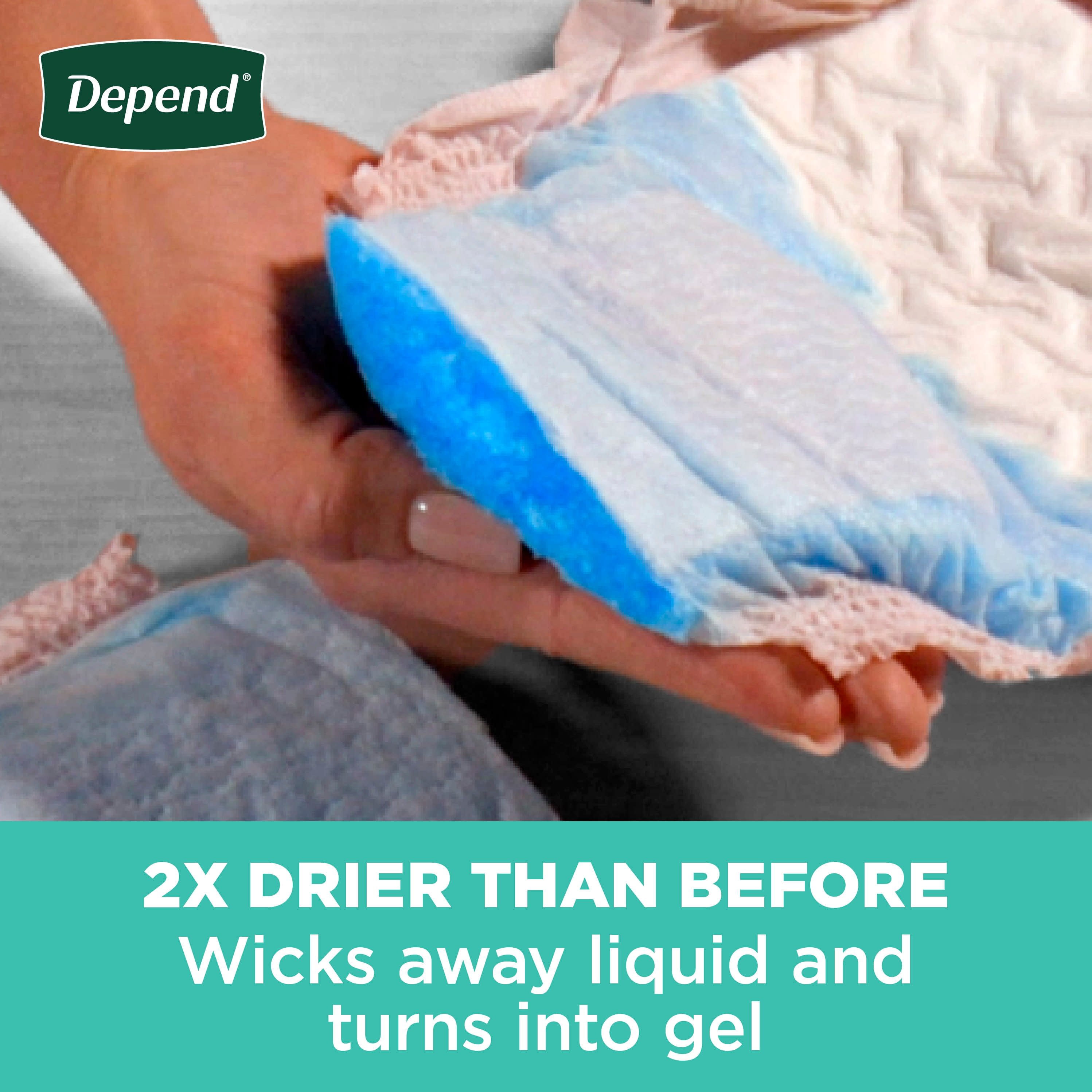 Depend Fresh Protection Adult Incontinence Underwear for Women, Maximum ...