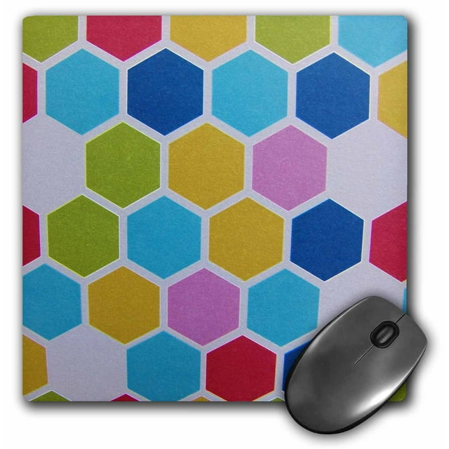 3dRose Happy Hexagon, Mouse Pad, 8 by 8 inches - Walmart.com