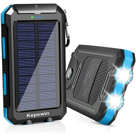 Solar Charger 20000mAh Portable Solar Power Bank Waterproof External ...