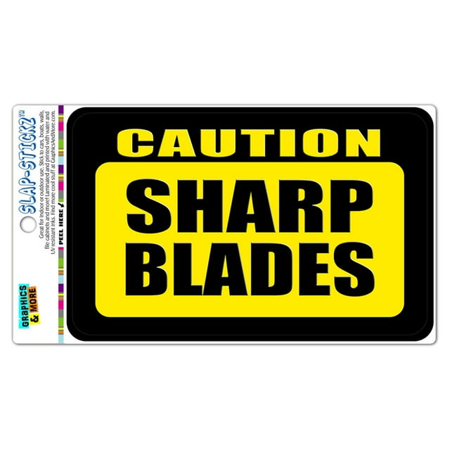 Caution Sharp Blades SLAP-STICKZ(TM) Automotive Car Window Locker ...