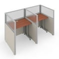 OFM RiZe Series 63" x 60" 2-Unit Privacy Station Panel System with ...