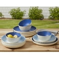 Better Homes & Gardens 12-Piece Bamboo Melamine Dinnerware Set ...